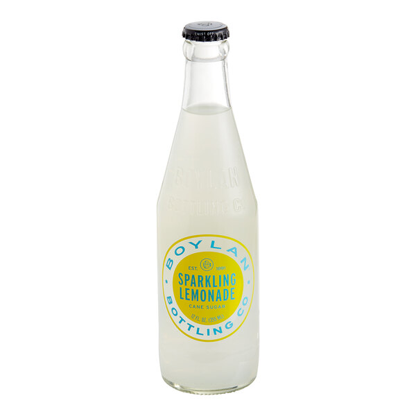 Boylan Bottling Co. Sparkling Lemonade 12 fl. oz. - 24/Case