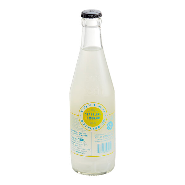 Boylan Bottling Co. Sparkling Lemonade 12 fl. oz. - 24/Case