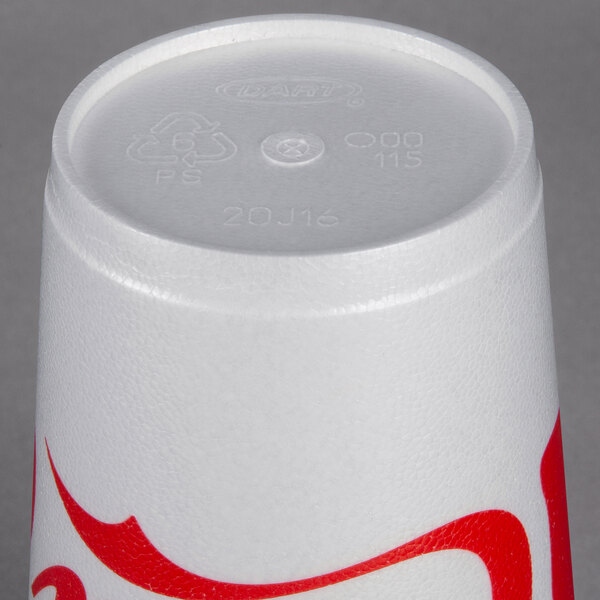Dart 20J16C 20 oz. Coke® Foam Cup - 500/Case