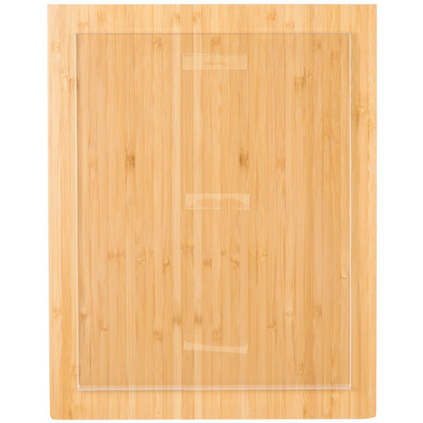 Cal-Mil 1103-811-12 Bamboo Menu Displayette - 8 1/2" x 11"