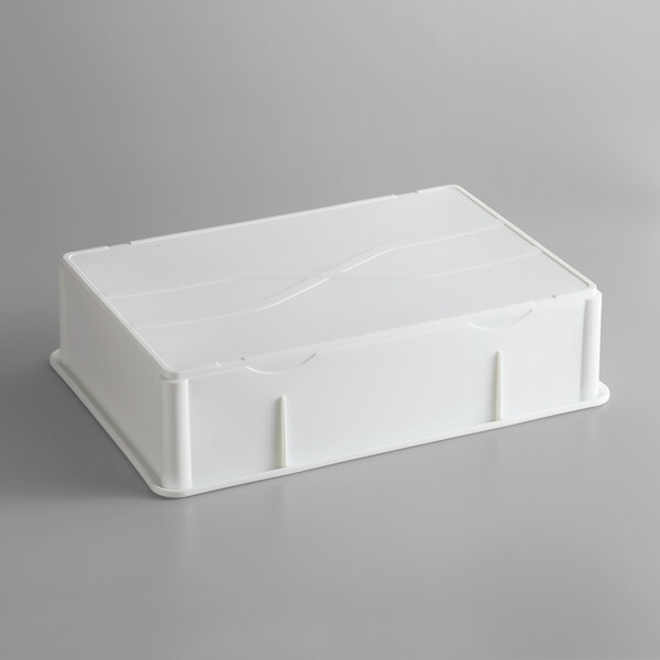 Baker's Lane 18" x 26" x 6" White Heavy-Duty Polypropylene Dough ...