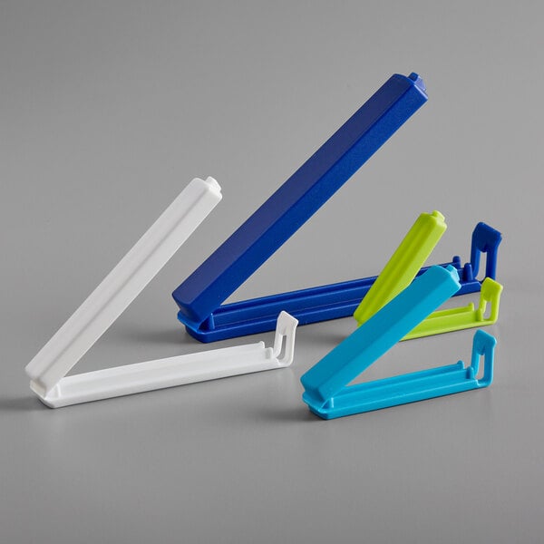 Linden Sweden 4466BLU Twixit! Assorted Size Pastry Bag Clips - 20/Pack