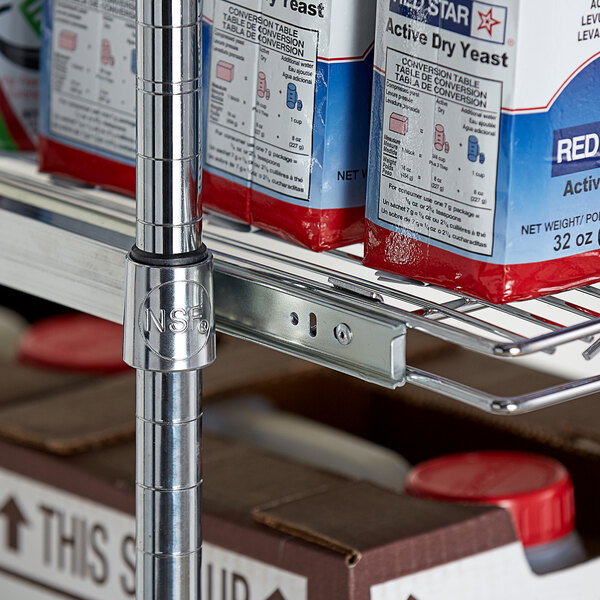 Regency 18" x 48" NSF Chrome Wire Sliding Shelf