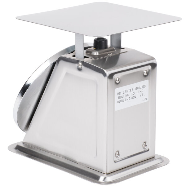 Edlund HDR-2DP 32 oz. Stainless Steel Portion Scale with 8 1/2" x 8 1/2 ...