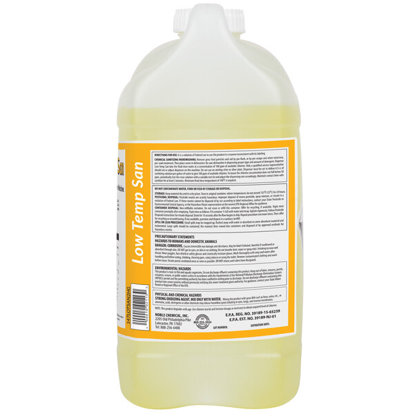 Noble Chemical 2.5 Gallon / 320 oz. Low Temp San Dish Washing Machine ...