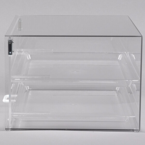 Cal-Mil 921 Classic Stackable Two Tier Acrylic Display Case with Front ...
