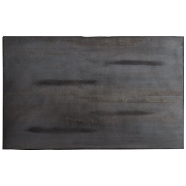 Lancaster Table & Seating Industrial 30" x 48" Solid Wood Live Edge Bar ...