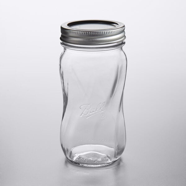 Ball 16 oz. Elite Spiral Glass Mason Jar - 4/Pack