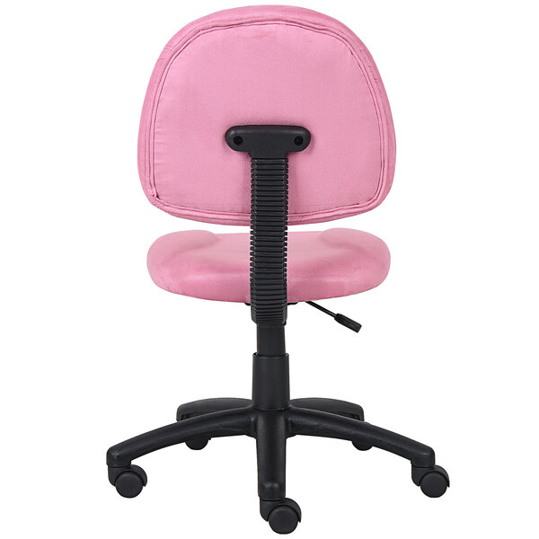 Boss B325-PK Pink Microfiber Perfect Posture Deluxe Office Task Chair