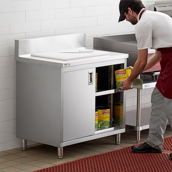 Regency 24" x 36" 16 Gauge Type 304 Stainless Steel Enclosed Base ...