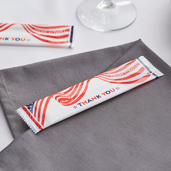 US Flag Themed Wet Nap - 250/Case | WebstaurantStore