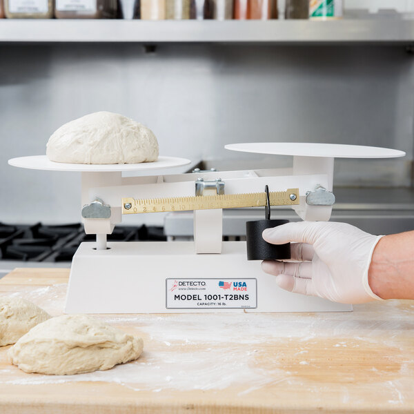 Cardinal Detecto 1001T2BNS 16 lb. Baked Enamel Baker's Dough Scale - 32 ...