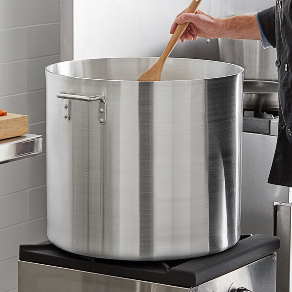 Choice 100 Qt. Stock Pot with Cover (Heavy Weight Aluminum)