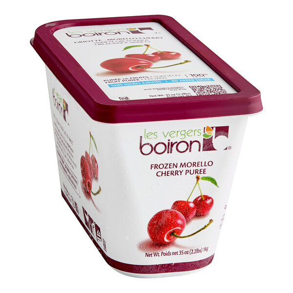 Les Vergers Boiron Morello Cherry 100% Fruit Puree 2.2 lb.