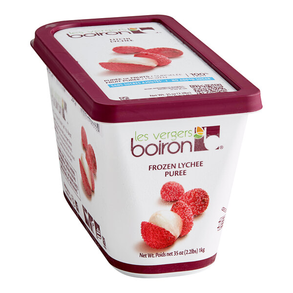 Les Vergers Boiron Lychee 100% Fruit Puree 2.2 lb.