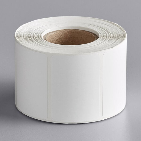 PointPlus 2 5/16" x 1 5/8" White Blank Permanent Direct Thermal Label ...