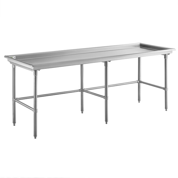 Regency 30" x 96" 16-Gauge Type 304 Stainless Steel Sorting Table