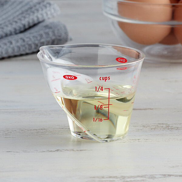 OXO 1102640 Good Grips 1 4 Cup Clear Angled Measuring Cup