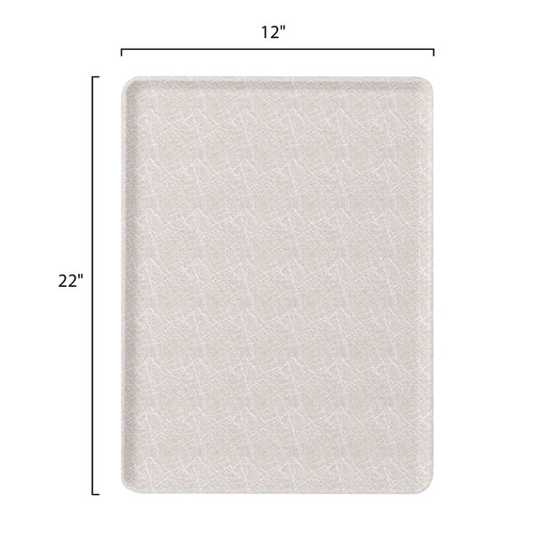 Cambro 1222D215 12" x 22" Abstract Gray Dietary Tray - 12/Case