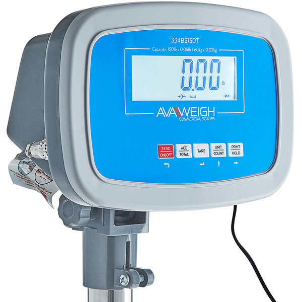 AvaWeigh BS150T 150 lb. Digital Receiving Bench Scale with Tower Display