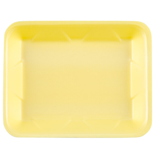 Genpak 1004D (#4D) Foam Meat Tray Yellow 9 1/4" x 7 1/4" x 1 1/4" - 500 ...