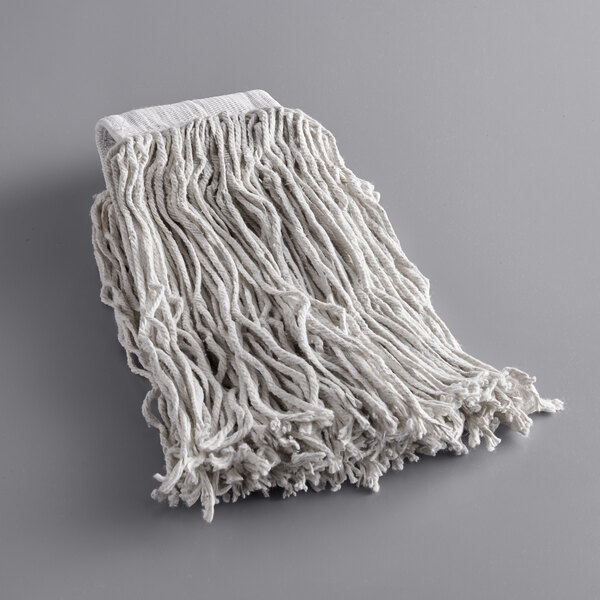 Carlisle 369819B00 #32 Extra Large 4-Ply Cotton Cut-End Mop Head with 5 ...