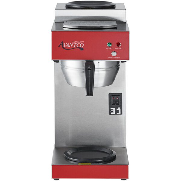 Avantco CMA2B Automatic Coffee Maker with 2 Decanter Warmers - 120V, 1650W