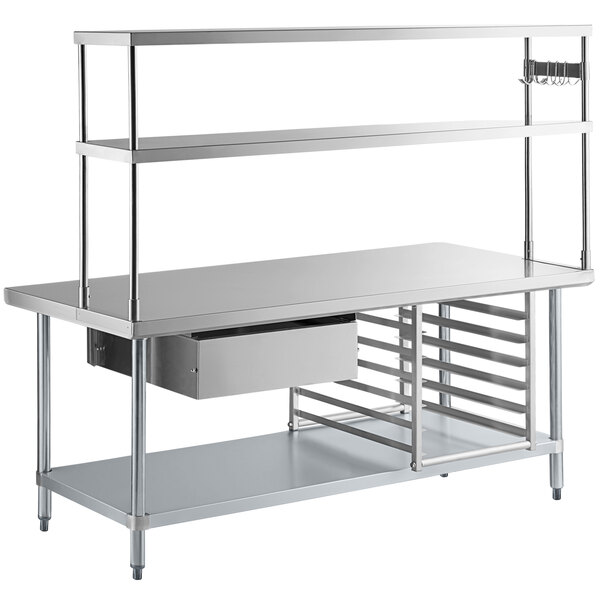 Regency 30" x 72" 18 Gauge 304 Stainless Steel Commercial Work Table ...