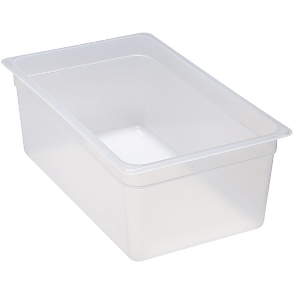 Cambro 18PP190 Full Size Translucent Polypropylene Food Pan - 8" Deep