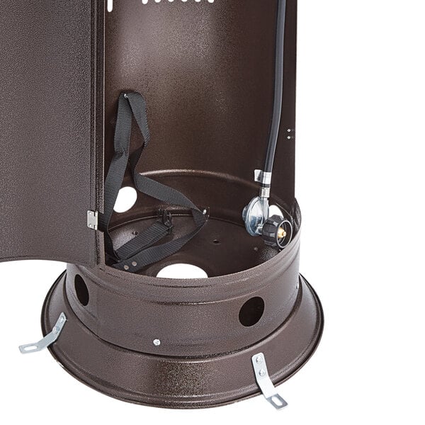 Backyard Pro Courtyard Series RNDFHBZ Bronze Round Portable Propane ...