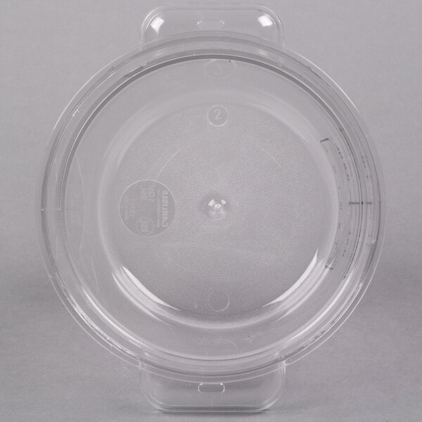 Carlisle 1076107 StorPlus 1 Qt. Clear Round Food Storage Container
