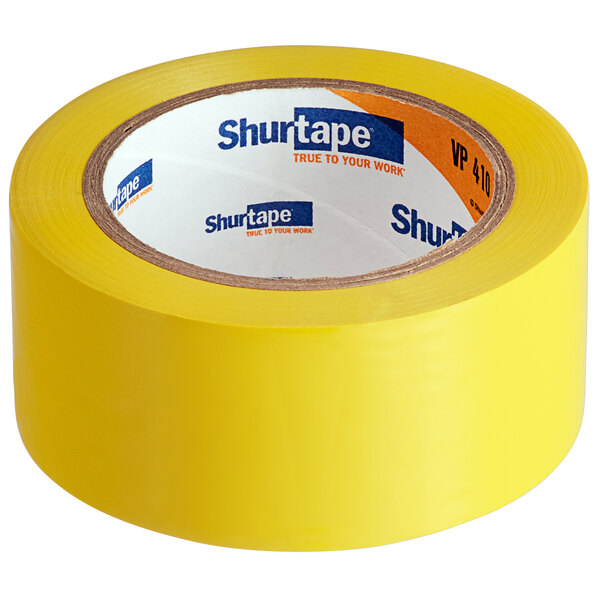 Shurtape VP 410 2" x 36 Yards Yellow Line Set Tape