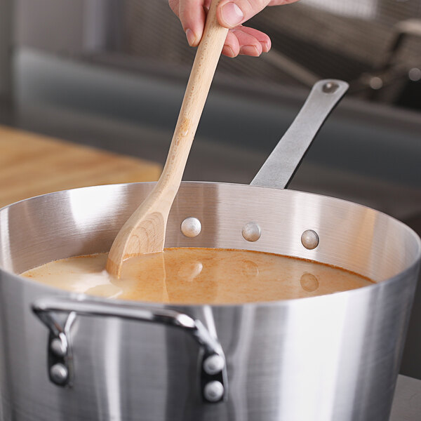 Choice 10 Qt. Tapered Aluminum Sauce Pan with Helper Handle