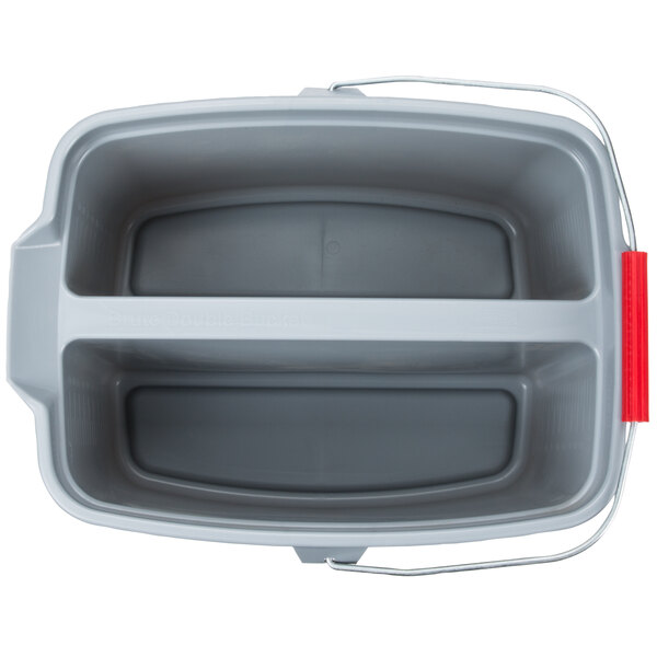 Rubbermaid® FG262888GRAY 19 Qt. Divided Gray Bucket