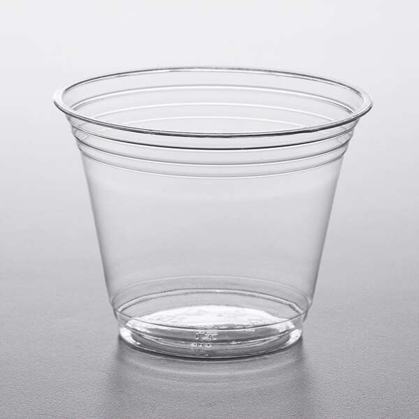 EcoChoice 9 oz. PLA Compostable Plastic Squat Cold Cup - 50/Pack