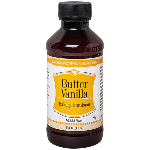 LorAnn Oils 4 oz. Butter Vanilla Bakery Emulsion
