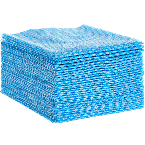 Choice 13" x 20" Blue Standard Duty Foodservice Wiper - 200/Case