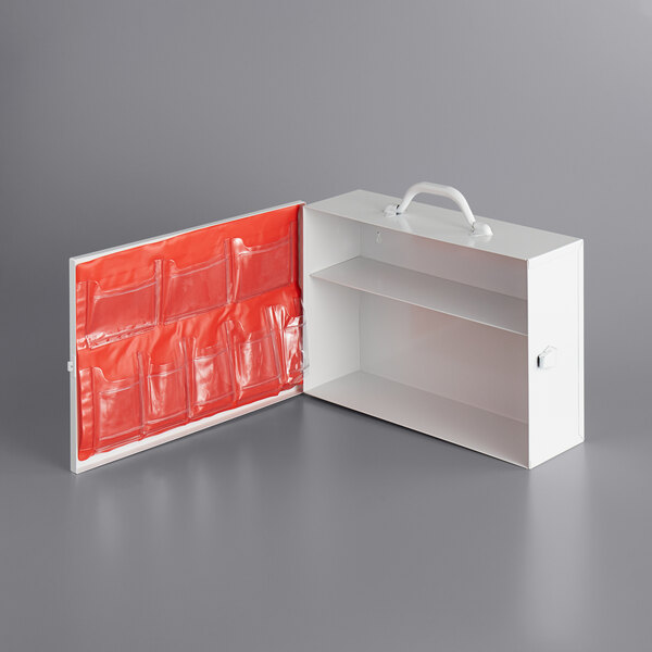 Medique 723MTMSD 2-Shelf Empty First Aid Cabinet with Pockets