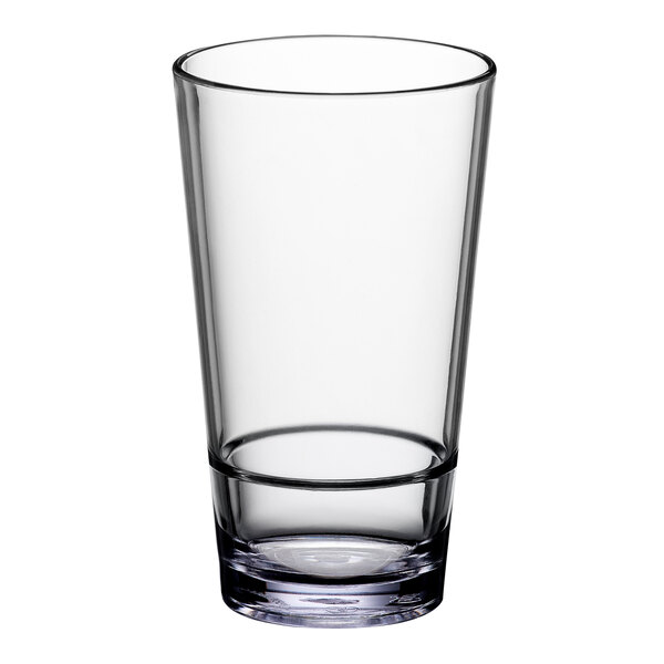Choice 14 oz. Plastic Stackable Highball Glass