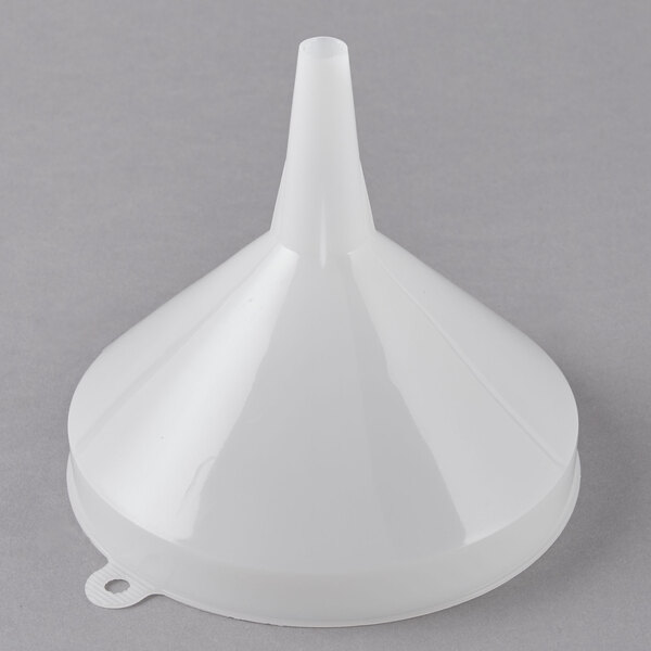Choice 16 oz. 6 1/4" White Plastic Funnel