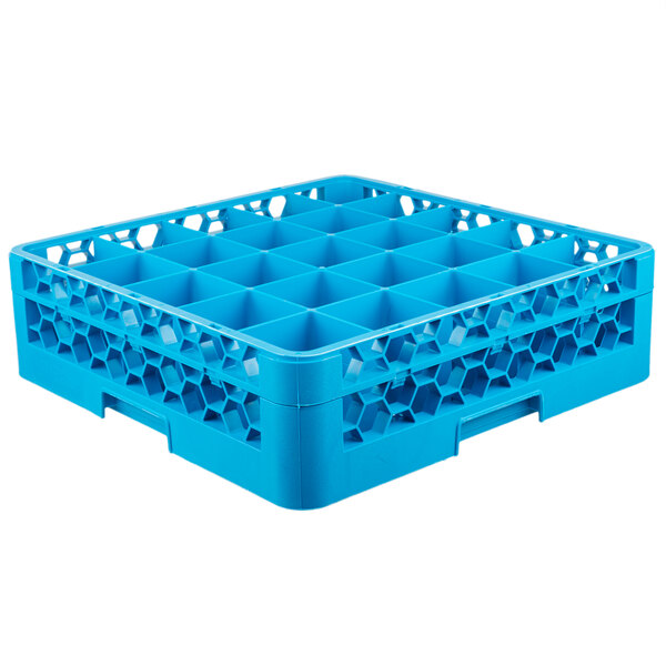 Carlisle RG25-114 Opticlean 25 Compartment Glass Rack with 1 Extender