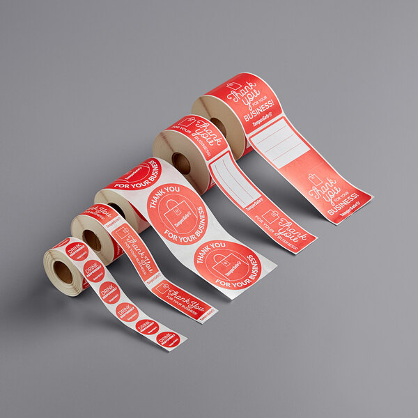 TamperSafe 1" Drink Responsibly Round Red Paper Tamper-Evident Drink ...