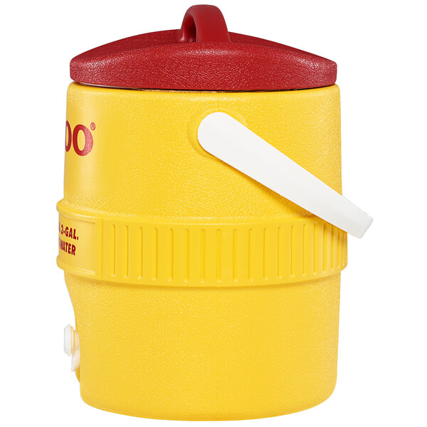 Igloo 421 2 Gallon Yellow Insulated Beverage Dispenser / Portable Water ...