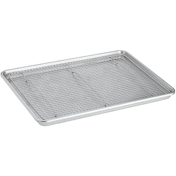 Baker's Lane 11 13/16" x 16 1/4" Stainless Steel Footed Wire Cooling ...