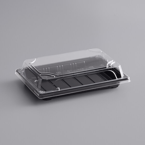 Choice 4 1/2" x 6 1/2" Medium Food Container with Lid - 50/Pack