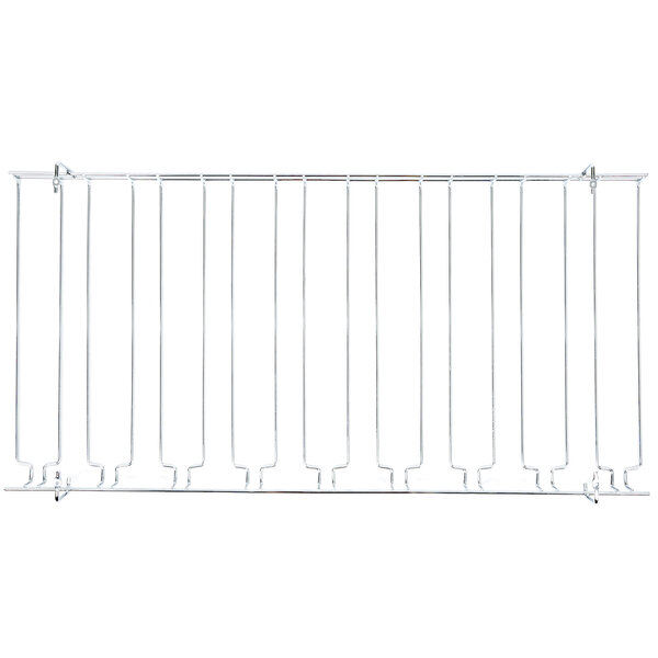 Regency 18" x 36" 9 Slot Chrome Wire Bar Glass Rack