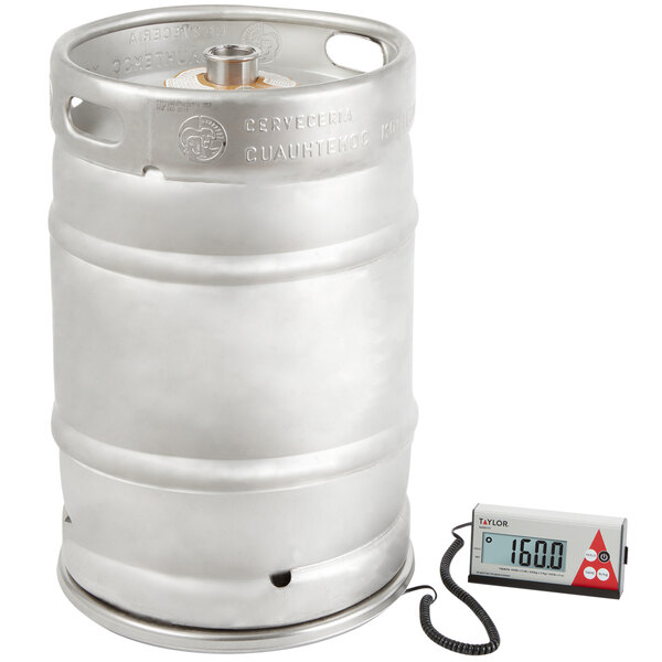 Taylor Stainless Steel Digital Keg Scale - 440 lb. Capacity
