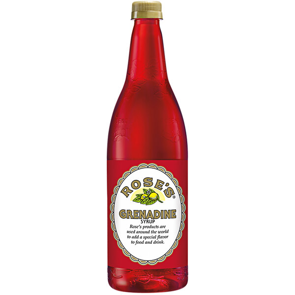 Rose's 1 Liter Grenadine Syrup - 12/Case