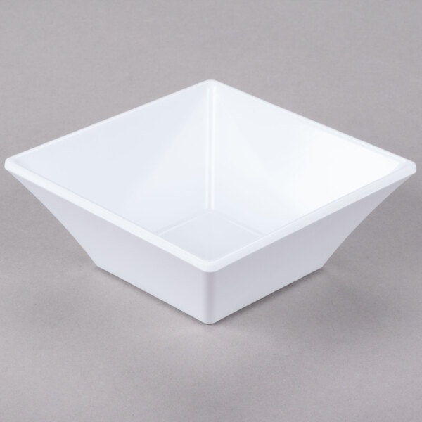 GET ML-238-W 14 oz. White Siciliano Square Bowl - 12/Case