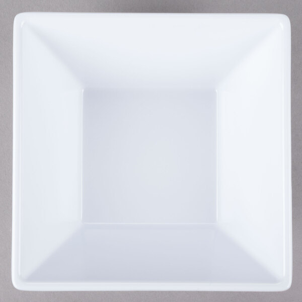 GET ML-238-W 14 oz. White Siciliano Square Bowl - 12/Case